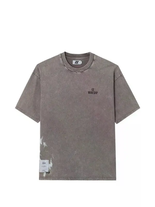 Izzue Logo-print T-shirt - Grey