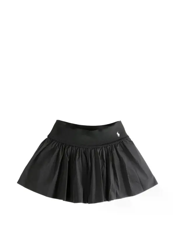 Polo Ralph Lauren Gathered Mini Skirt - Black