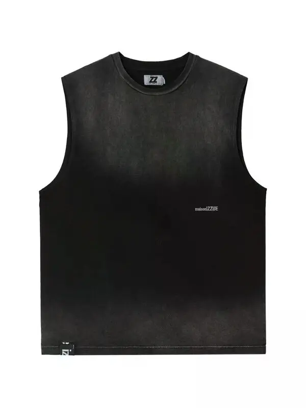 Izzue Crew-neck Sleeveless T-shirt - Black