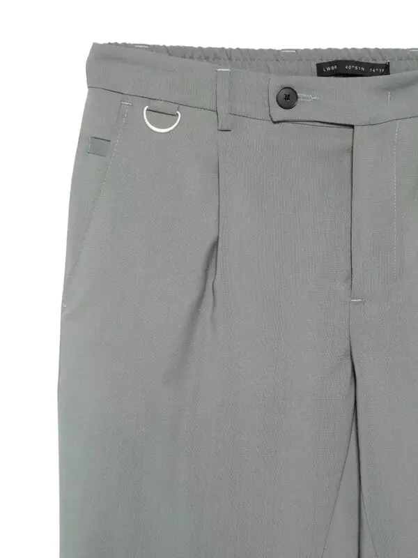 LOW BRAND D-ring Pleated Trousers