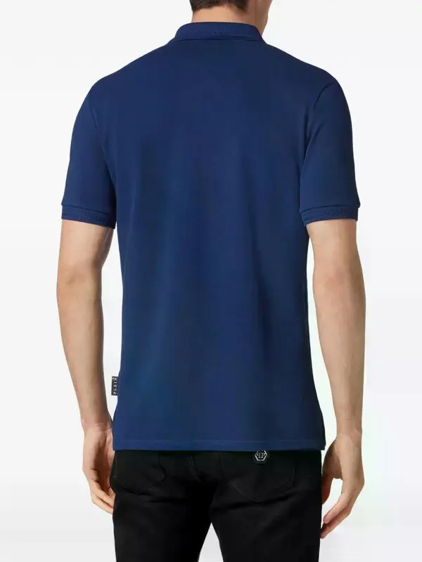 Philipp Plein Logo-detail Polo Shirt - Blue