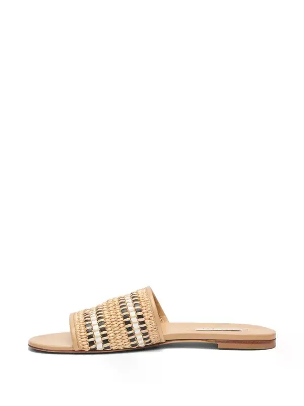 Casadei Amalfi Flat Sandals - Neutrals