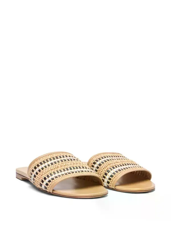 Casadei Amalfi Flat Sandals - Neutrals