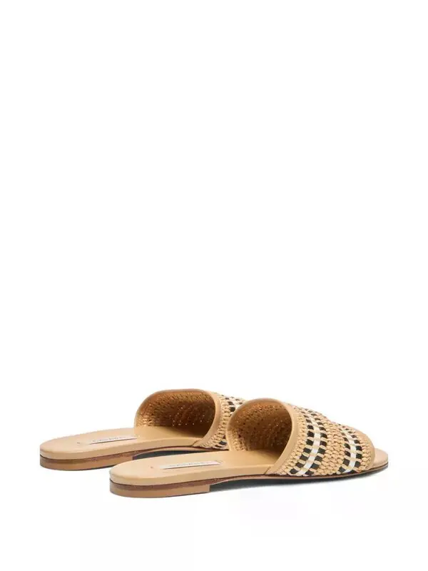 Casadei Amalfi Flat Sandals - Neutrals