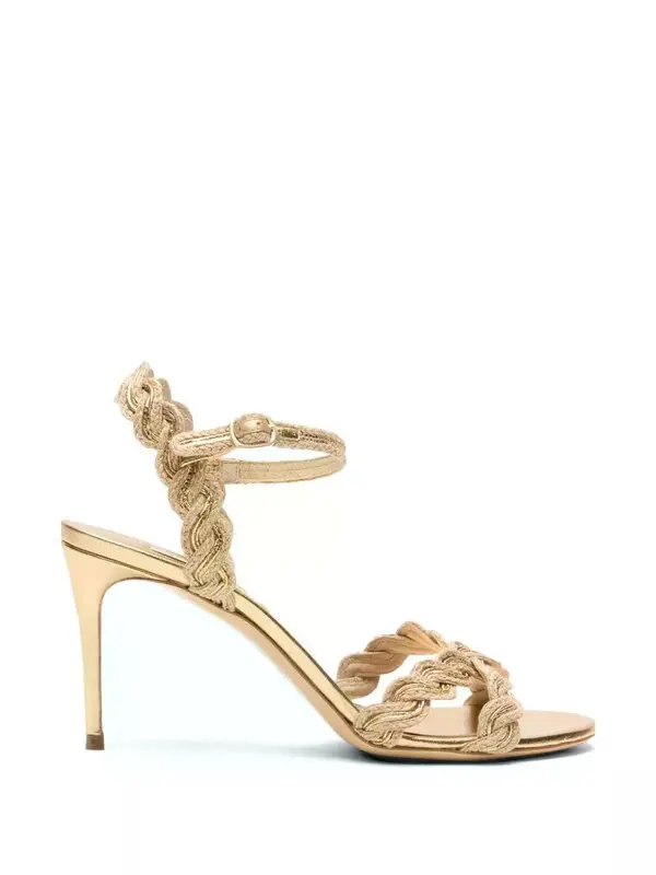 Casadei Julia Thaiti Heeled Sandals - Gold