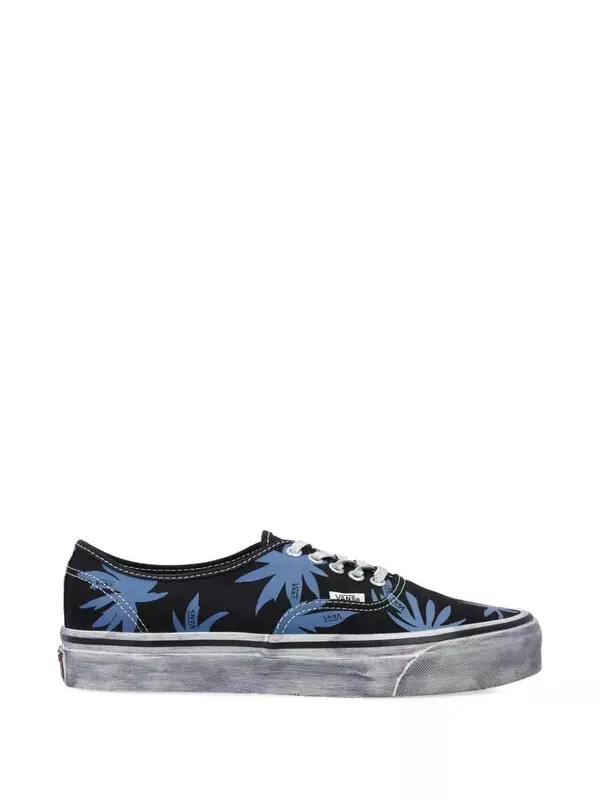 VANS Premium Authentic Print Sneakers - Black