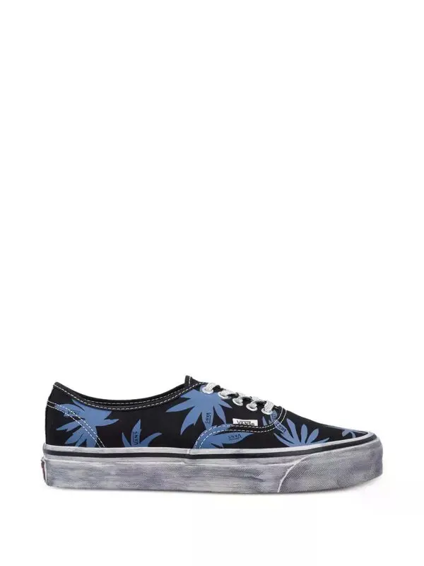 VANS Premium Authentic Print Sneakers - Black