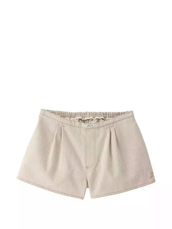Jacquemus Amelo De-nîmes Denim Shorts - Neutrals