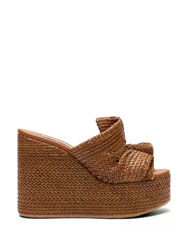 Casadei Aruba Wedge Sandals - Brown