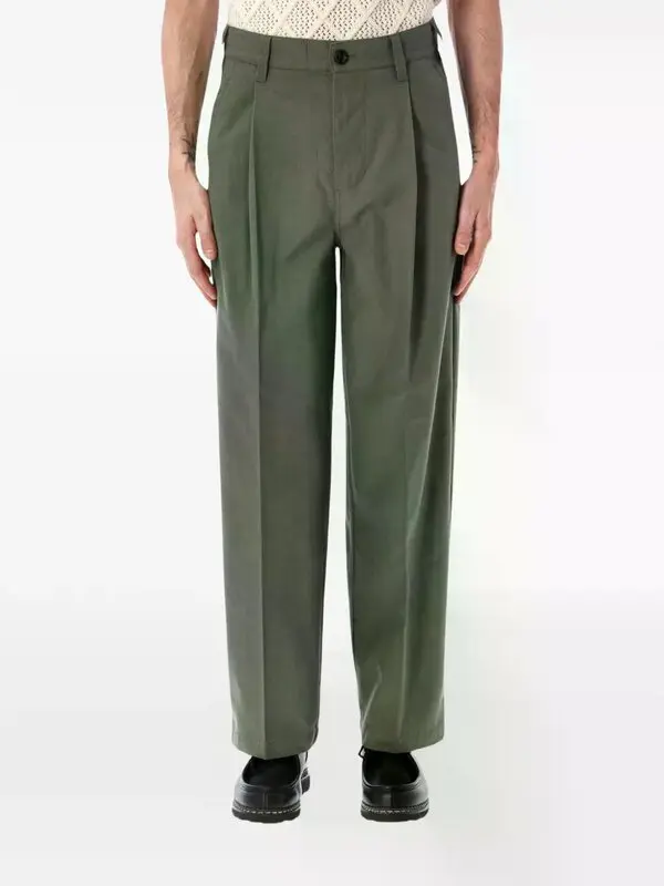 Obey Dean Pleated Trousers - Green