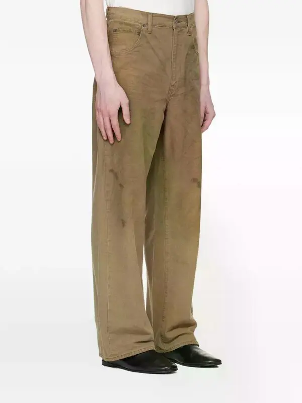 STEIN Sulfur-dyed Oxford Wide-leg Trousers