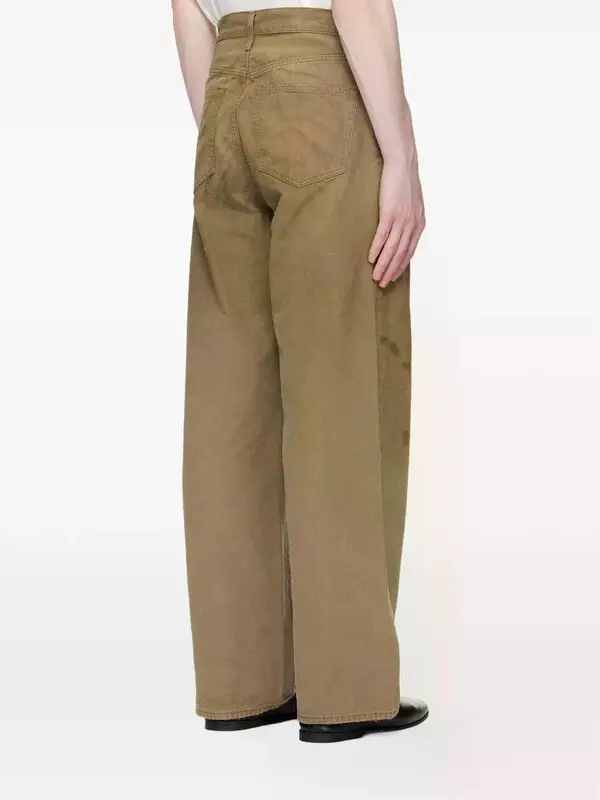 STEIN Sulfur-dyed Oxford Wide-leg Trousers