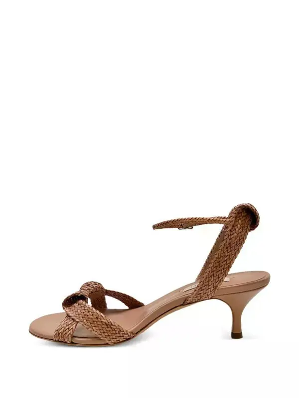Casadei Julia Mariposa Knotted Woven Sandals
