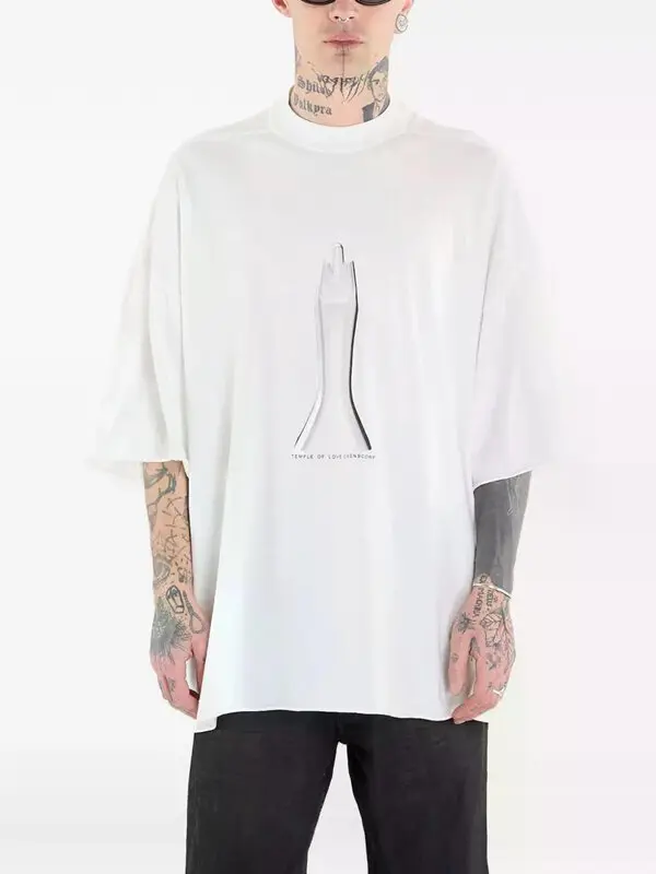 Rick Owens Tommy Graphic T-shirt - White