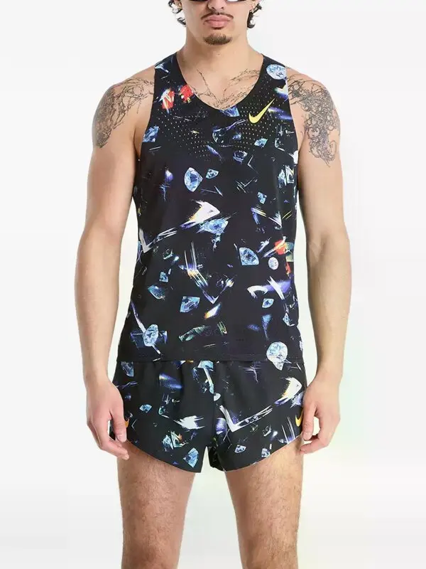 Nike Aeroswift Glamour Singlet - Black