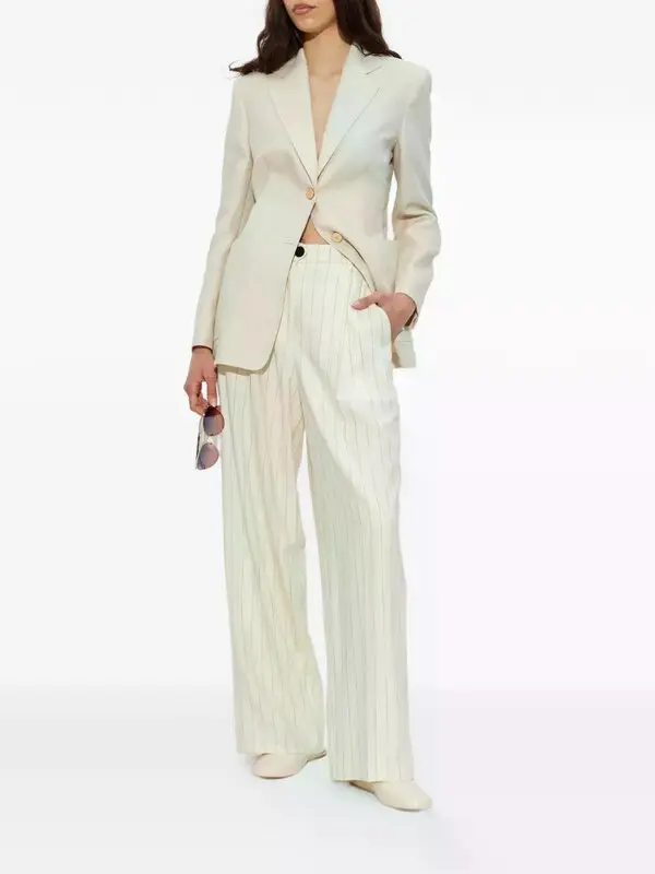 Max Mara Two-button Jacket With Patch Pockets - Neutrals