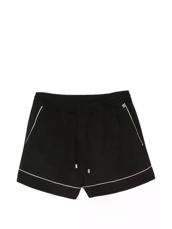 Sportmax Elasticated Drawstring Shorts - Black