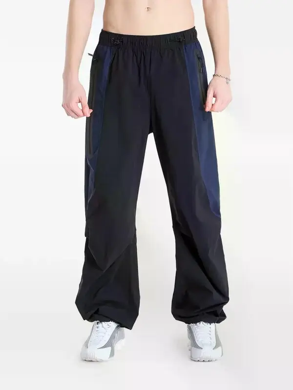 Nike Dri-fit Colourblock Woven Track Pants - Black