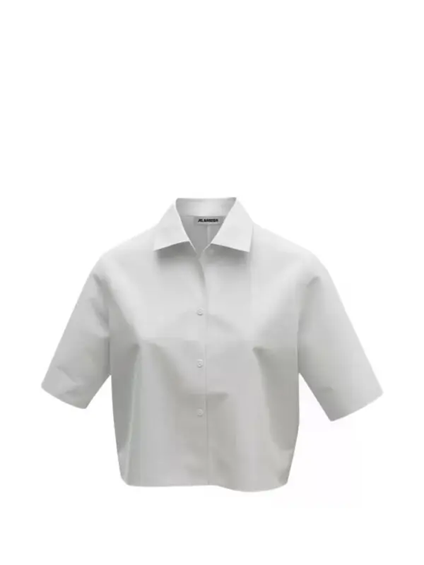 JIL SANDER Cropped Shirt - White
