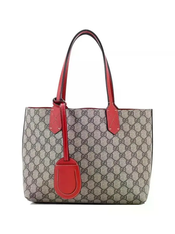 Gucci Reversible Gg Print Small Tote Bag - Red