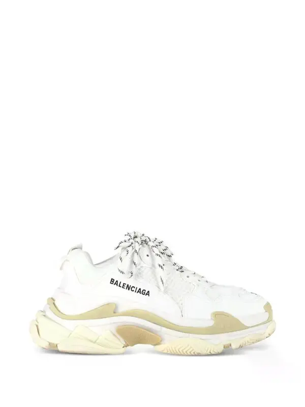 Balenciaga Triple S Layered Sneakers - White