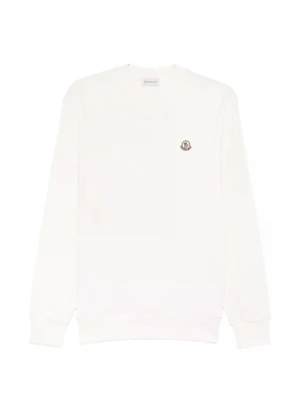 Moncler Logo-patch Sweatshirt - Neutrals