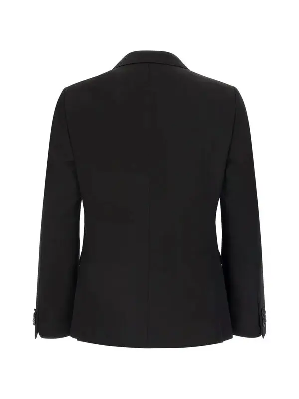 Zegna Mirror Lapels Pleated Wool Dress - Black