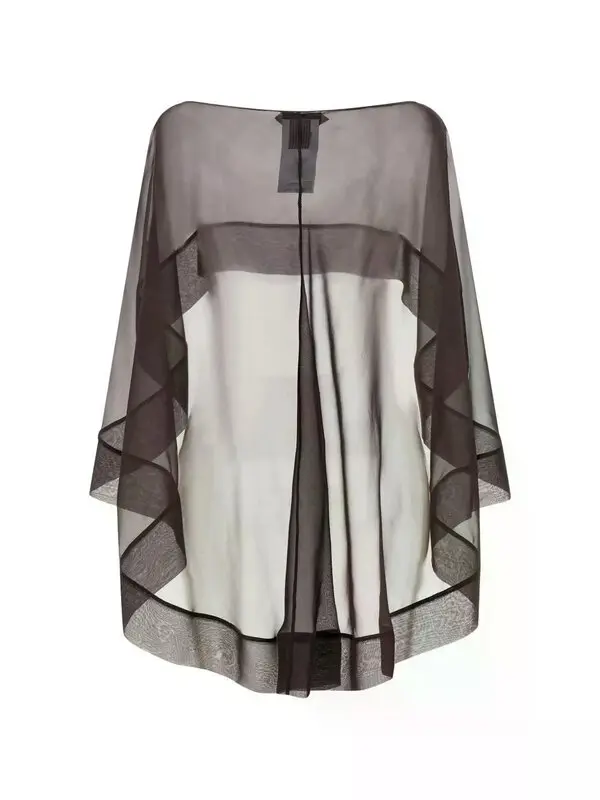 Alberta Ferretti Semi-transparent Hood Scarf