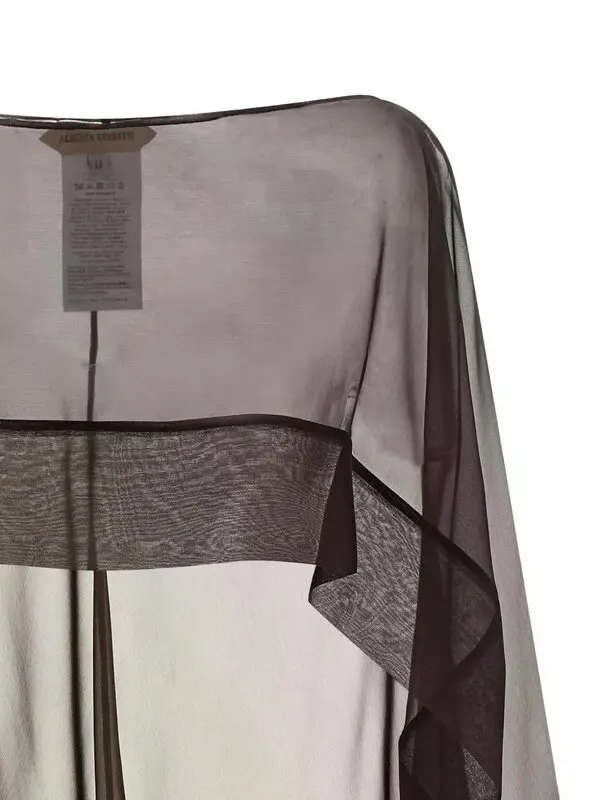 Alberta Ferretti Semi-transparent Hood Scarf