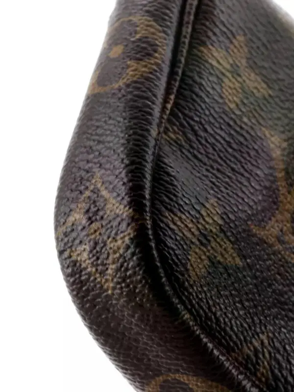 LOUIS VUITTON Pochette Accessoires Monogram Canvas Mini Clutch - Brown