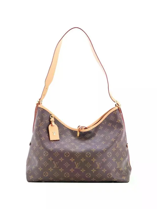 LOUIS VUITTON Carryall Monogram Canvas Mm Hobo Bag - Brown