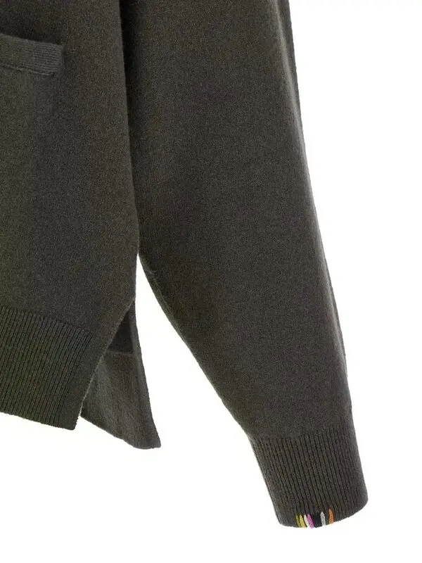 Extreme Cashmere V-neck Cardigan With Side Slits