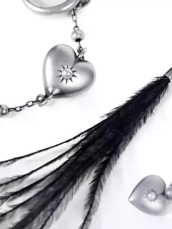 ANN DEMEULEMEESTER Revi Feather Heart Bracelet