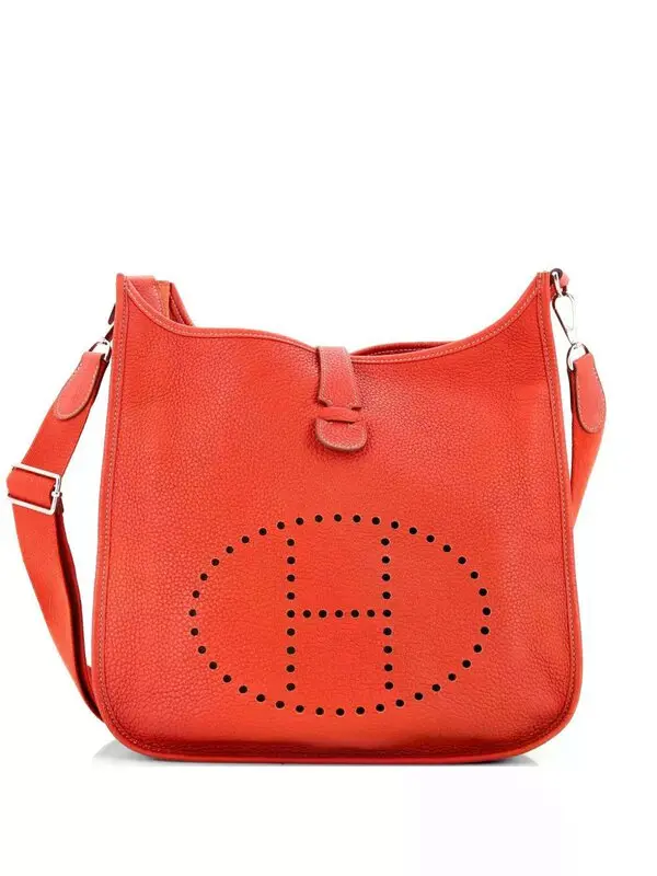 Hermès Evelyne Iii Clemence Gm Crossbody Bag - Orange