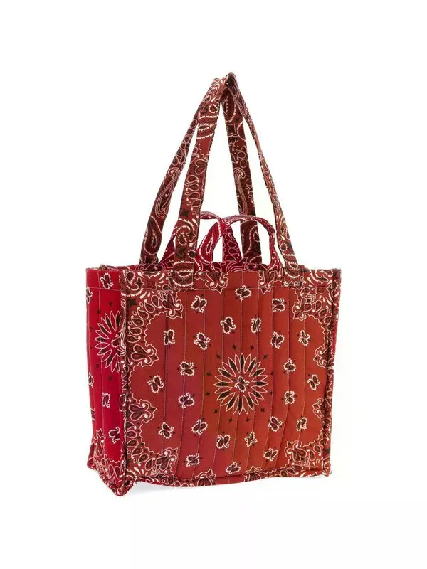 CALL IT BY YOUR NAME Cabas Quilted Bandana Print Shopping Bag