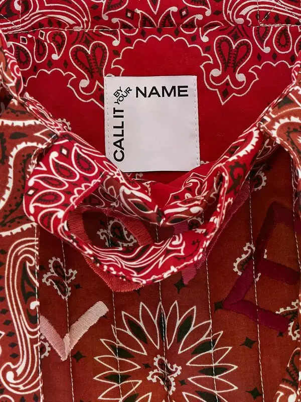 CALL IT BY YOUR NAME Cabas Quilted Bandana Print Shopping Bag