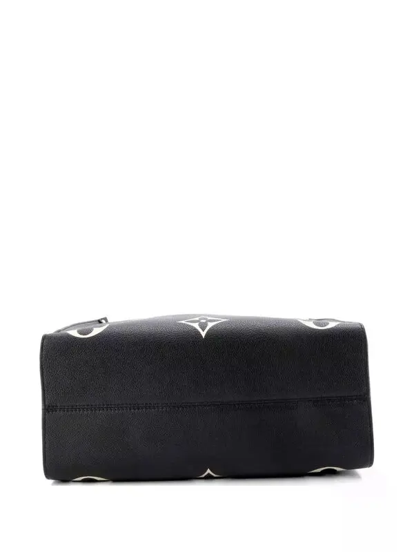 LOUIS VUITTON Onthego Mm Tote Bicolor Monogram Empreinte - Black