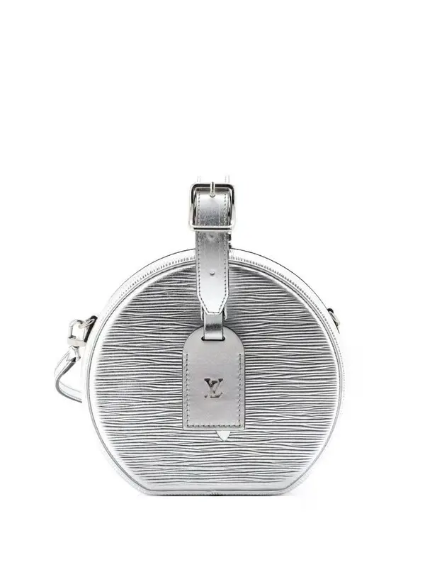 LOUIS VUITTON Petite Boite Chapeau Epi Leather Satchel - Silver