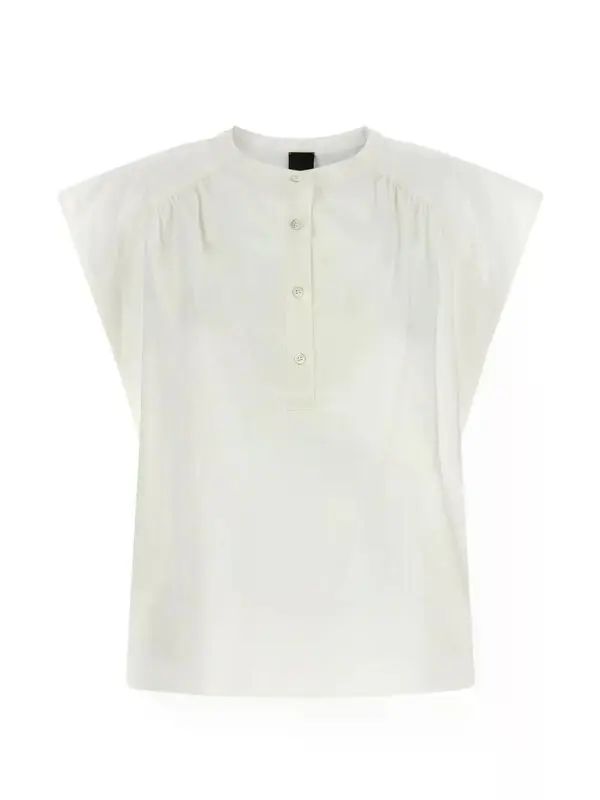 Pinko Curl Sleeve Blouse - White
