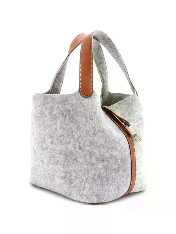 Hermès Picotin Lock Mm Bucket Bag Felt With Leather - Brown
