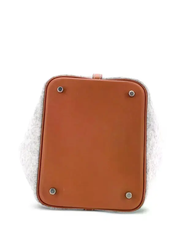Hermès Picotin Lock Mm Bucket Bag Felt With Leather - Brown
