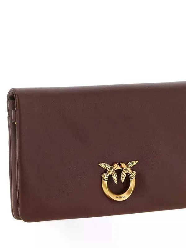 Pinko Love Click Padded Birds Clutch