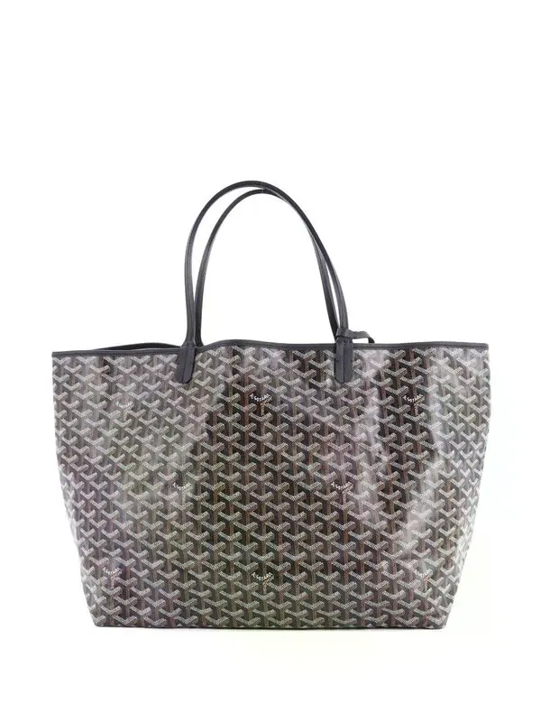 Goyard Saint Louis Coated Canvas Gm Tote Bag - Black