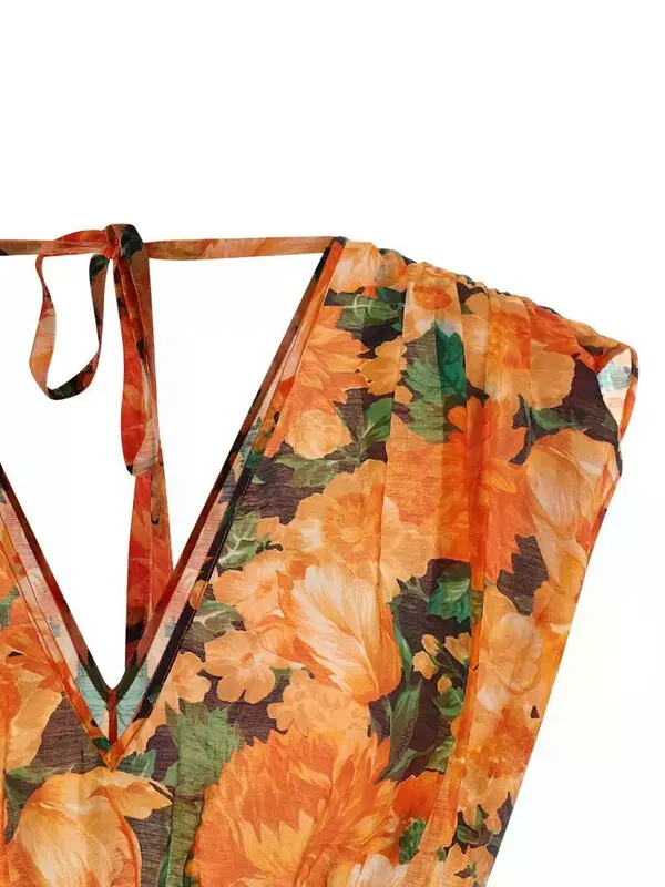 Pinko Botanical Garden V-neck Top