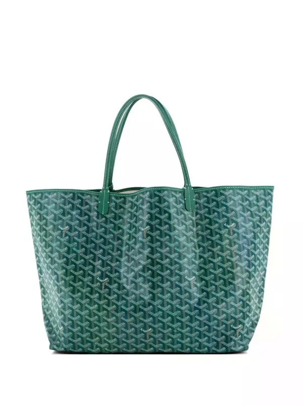 Goyard Saint Louis Coated Canvas Gm Tote Bag - Green