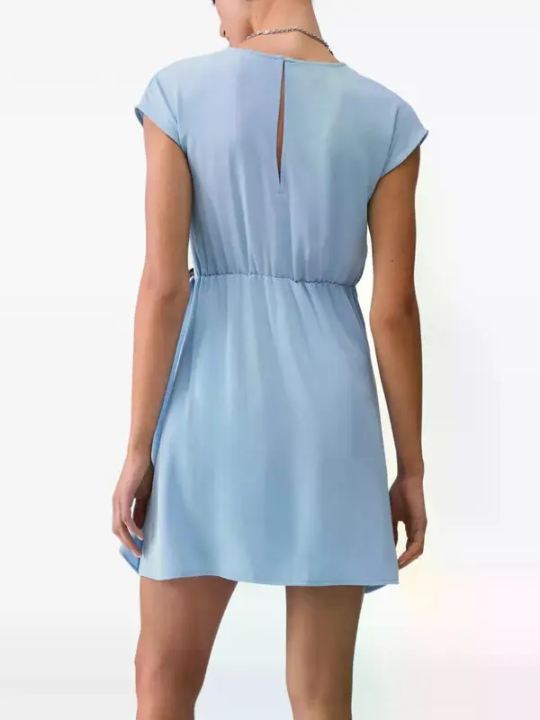 Liu Jo Embellished Wrap Mini Dress - Blue