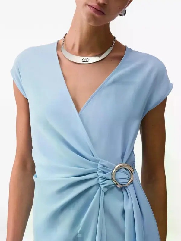 Liu Jo Embellished Wrap Mini Dress - Blue