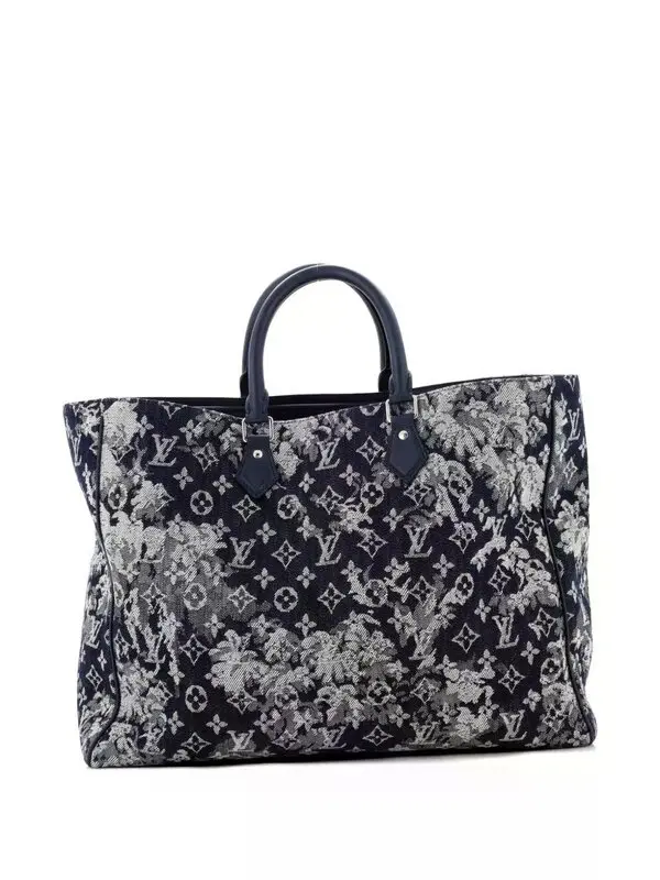 LOUIS VUITTON Grand Sac Monogram Tapestry Canvas Tote Bag - Blue