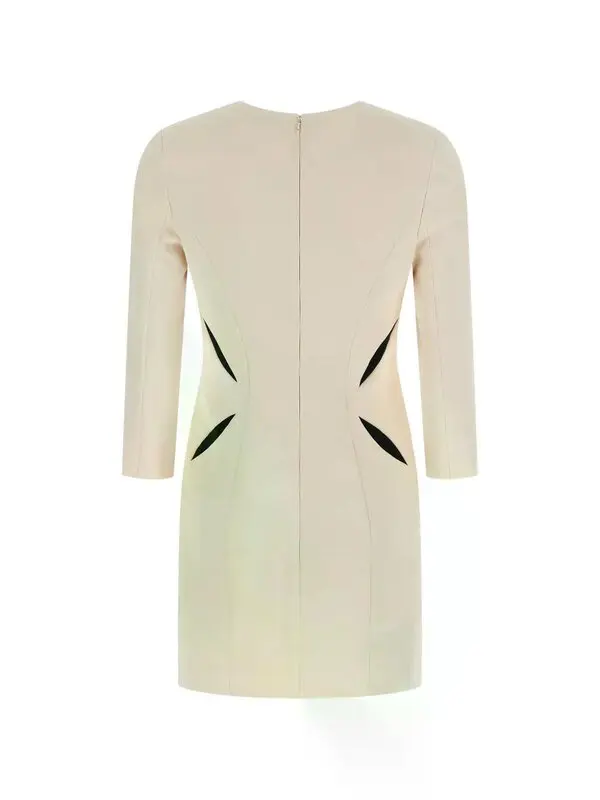 Elisabetta Franchi Cut-out Mini Dress - Neutrals