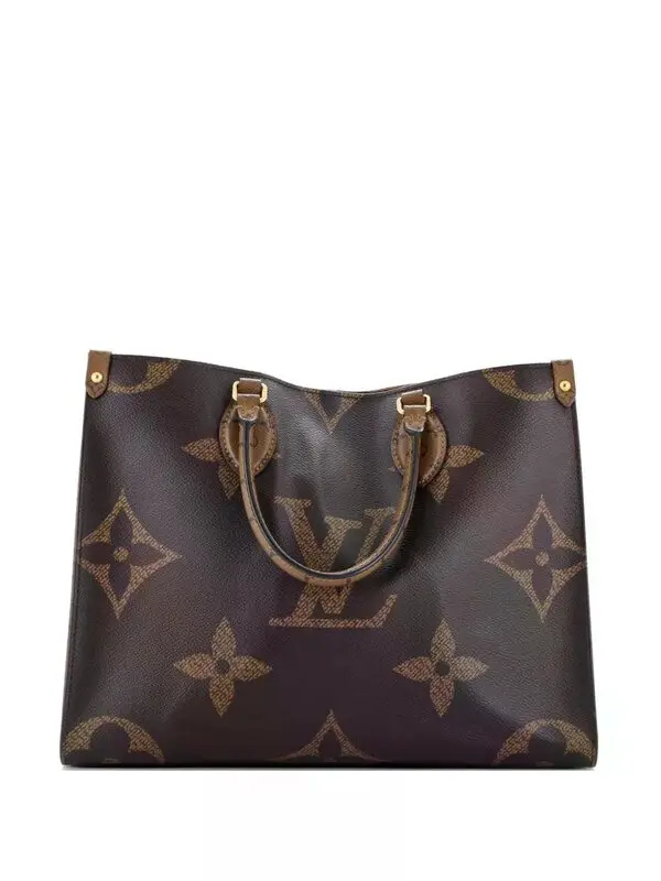 LOUIS VUITTON Onthego Reverse Monogram Giant Mm Tote Bag - Brown